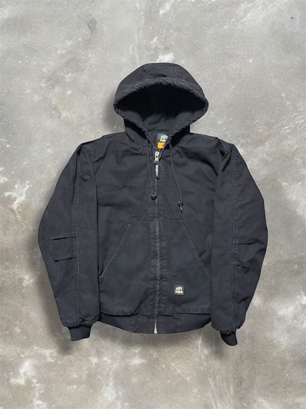 (M) Vintage Bernie Black Hooded Jacket – Extinct Vintage